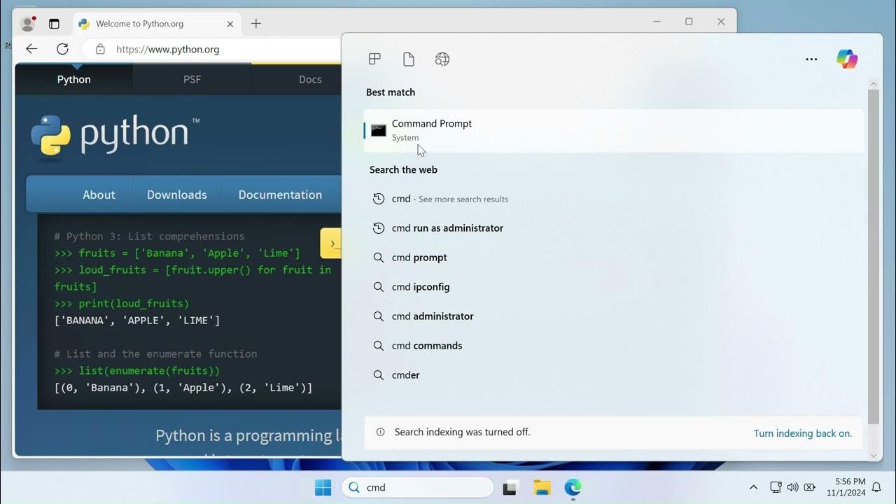 Python: descarga inicial e imprimir: "Hola Mundo". - YouTube