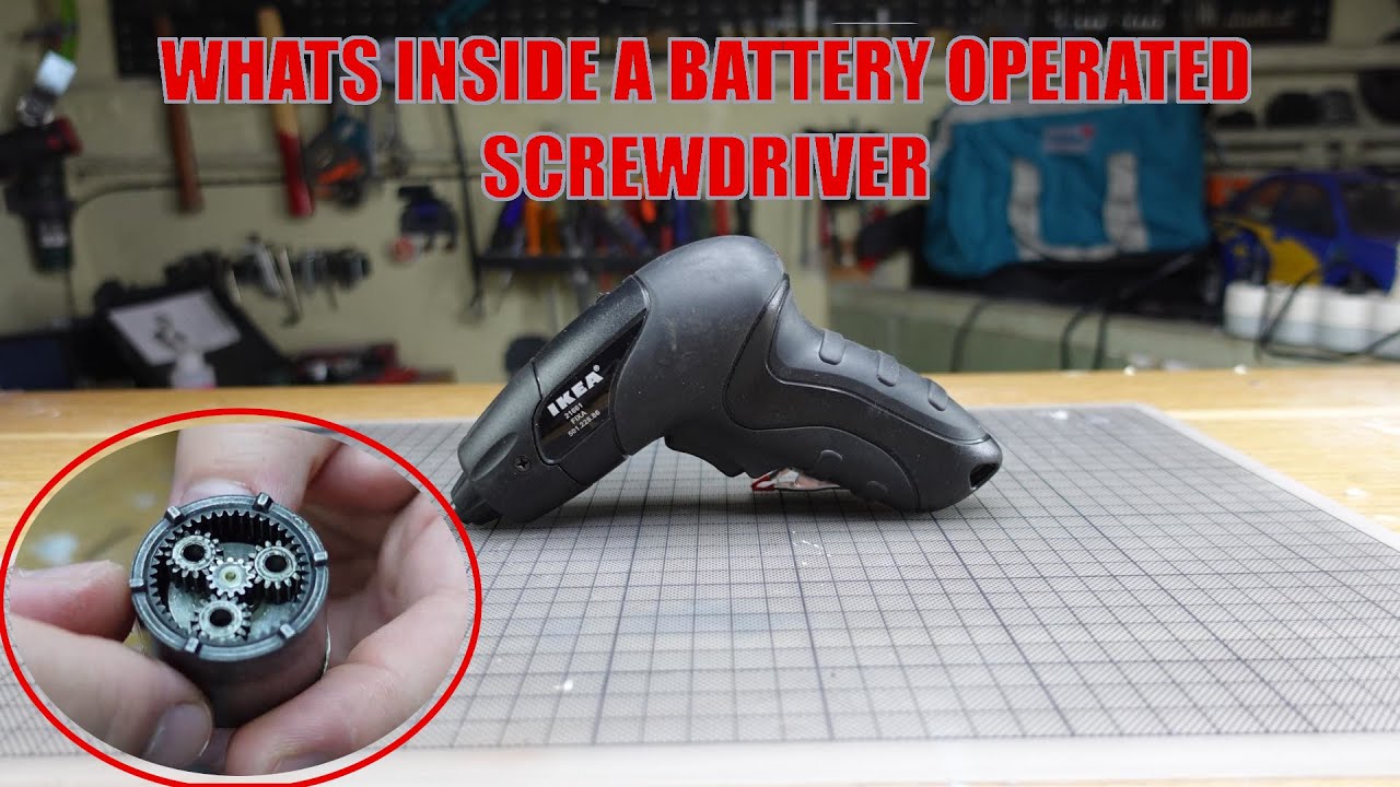Whats Inside a Battery Operated Screwdriver - YouTube