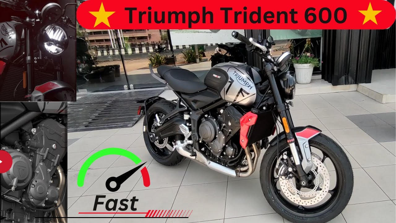 💥All new triumph trident600 cc🔥|Walkaround |real life review|Super fast ...