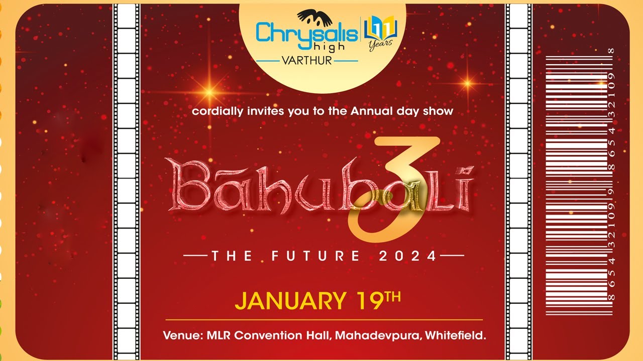 Live Streaming II Chrysalis High - Varthur- Bahubali -3 II 19-01-2024 ...