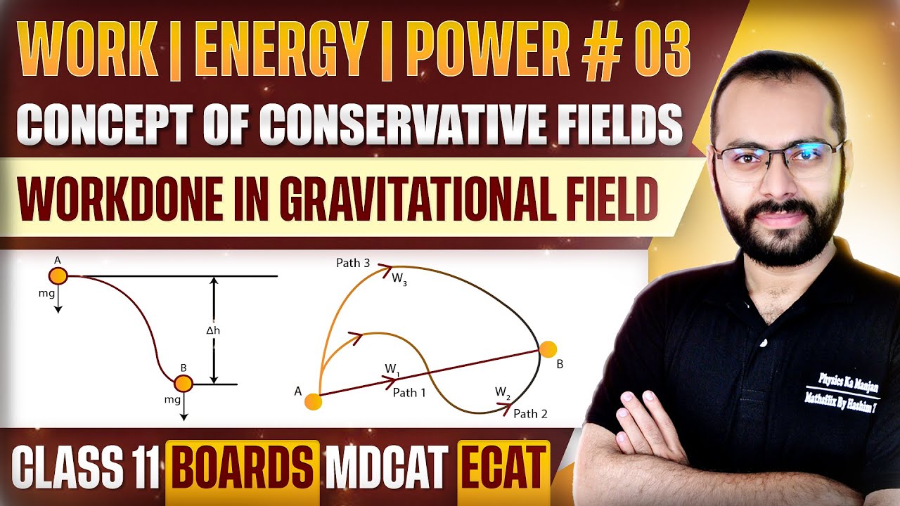 Class 11 Physics | Work Energy Power 03 | Conservative Fields | Work ...