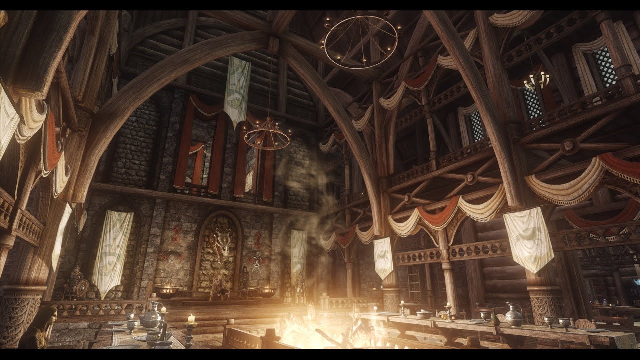 Skyrim SE 2020 - JK's Dragonsreach 4K - YouTube