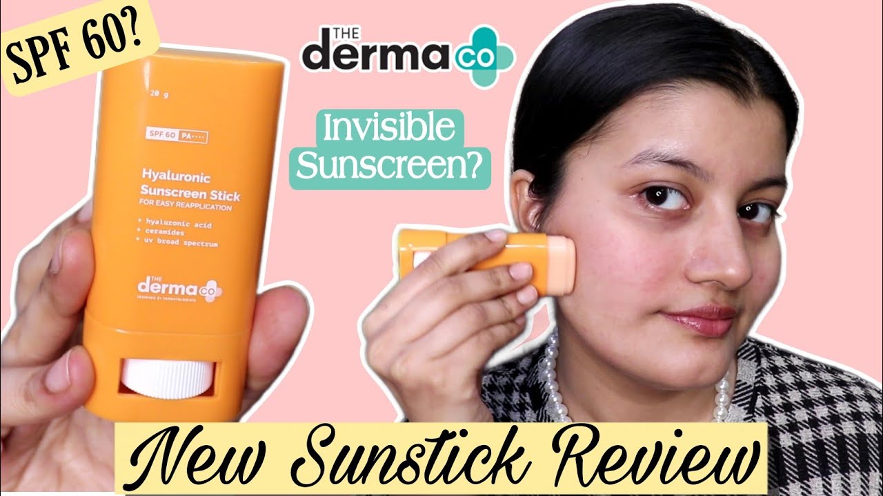 *New* Derma Co Sunstick Review | Invisible Sunscreen? - YouTube