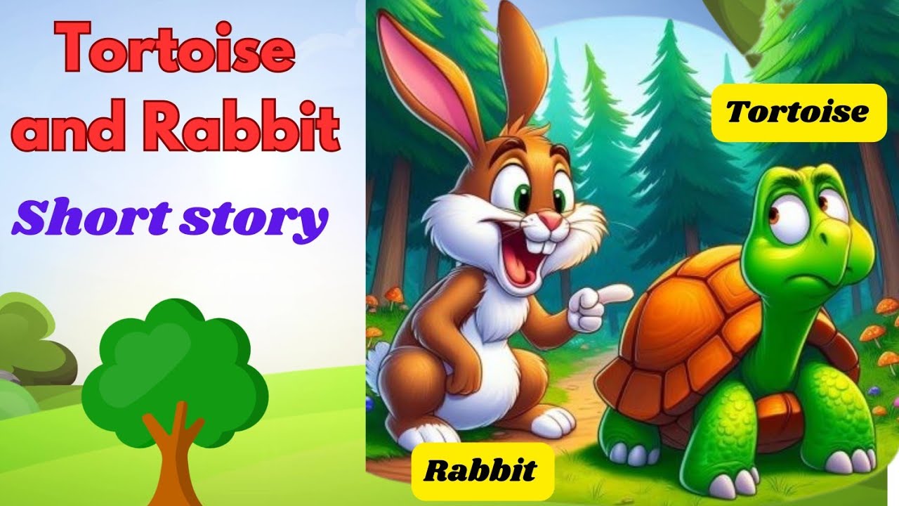 The Rabbit and tortoise| English Animal Stories for Kids | Short Moral ...