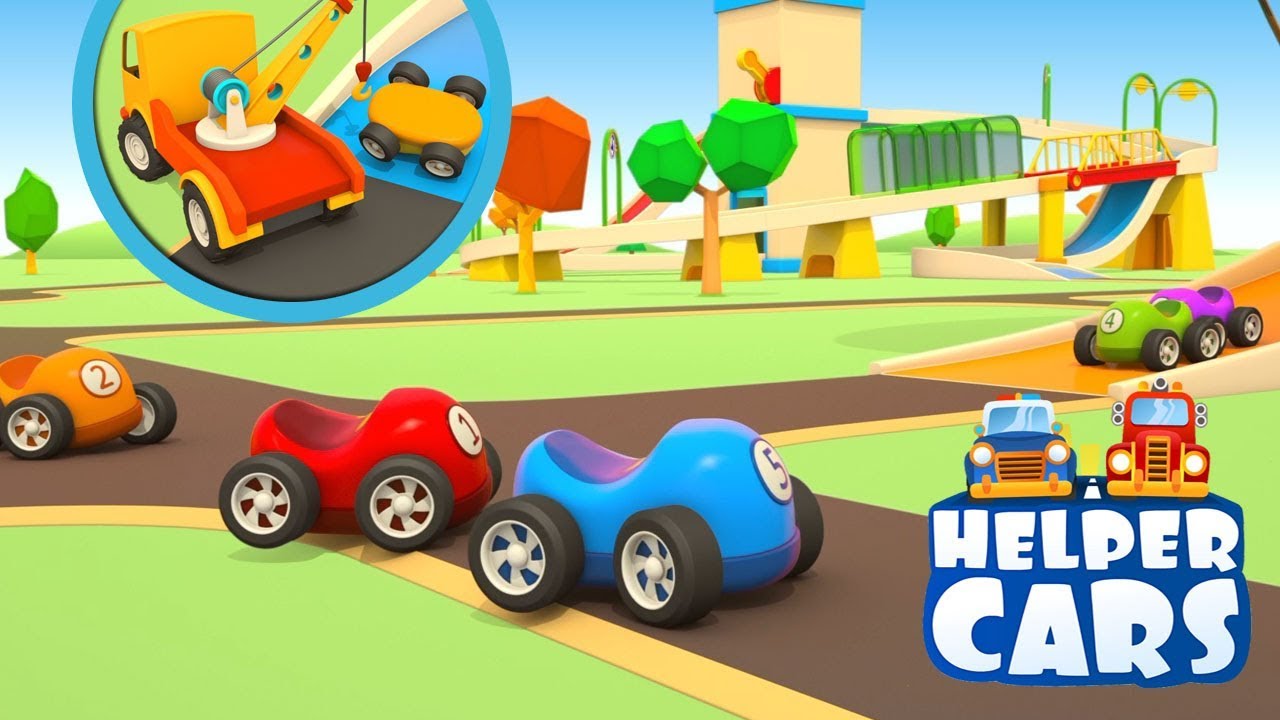 I veicoli da lavoro e la gara di corsa dei super Go Kart!!! - YouTube