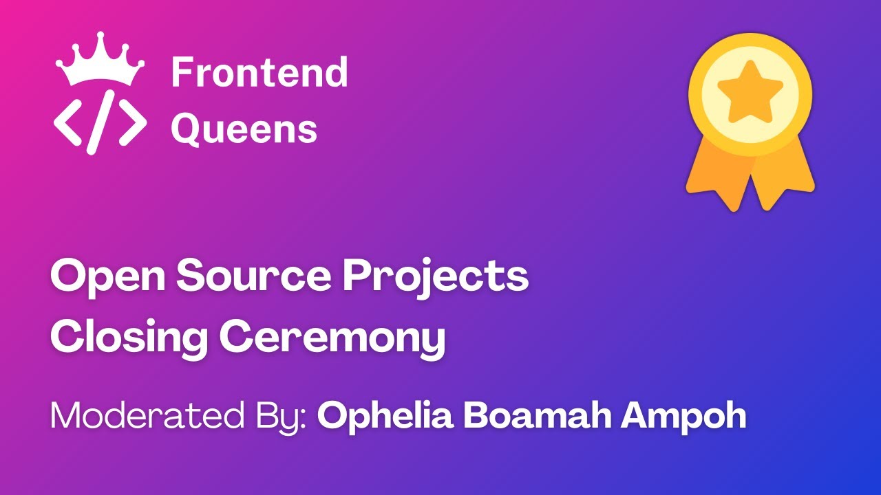 Open Source Projects Closing Ceremony - YouTube
