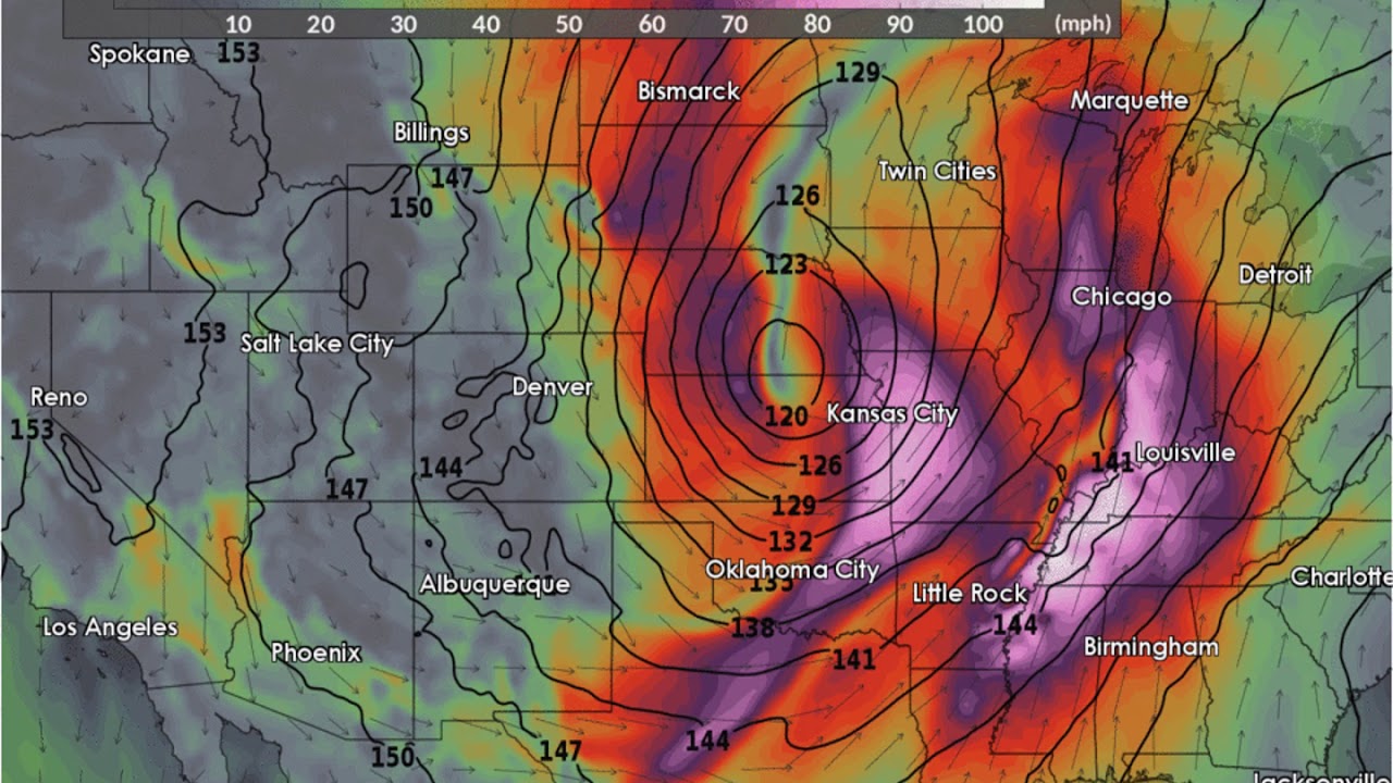 Loop of 850mb Height & Winds on March 14, 2019 - YouTube