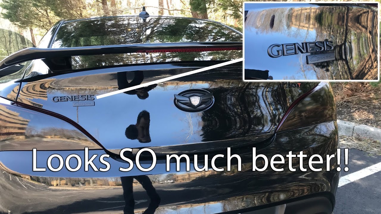 Black out or Debage your car? How to PlastiDip your emblems - YouTube