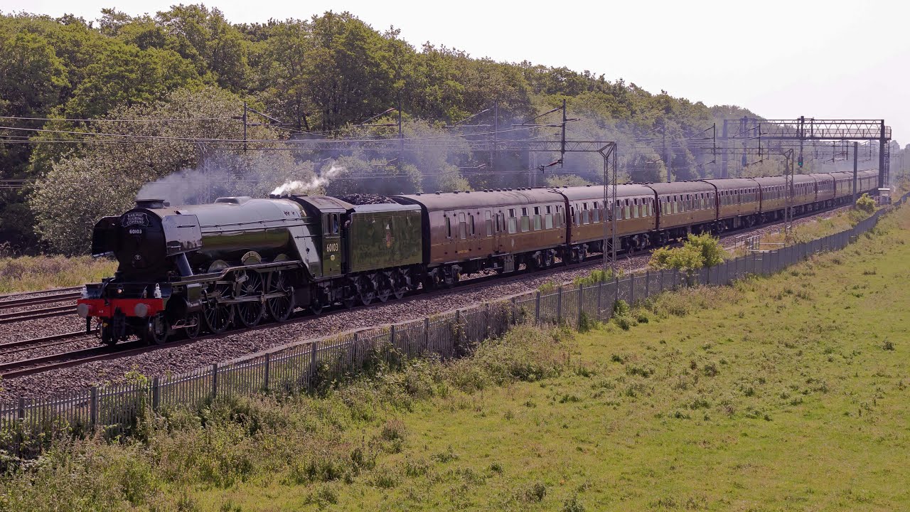 Flying Scotsman and Midland Pullman on the WCML, Millmeece ...