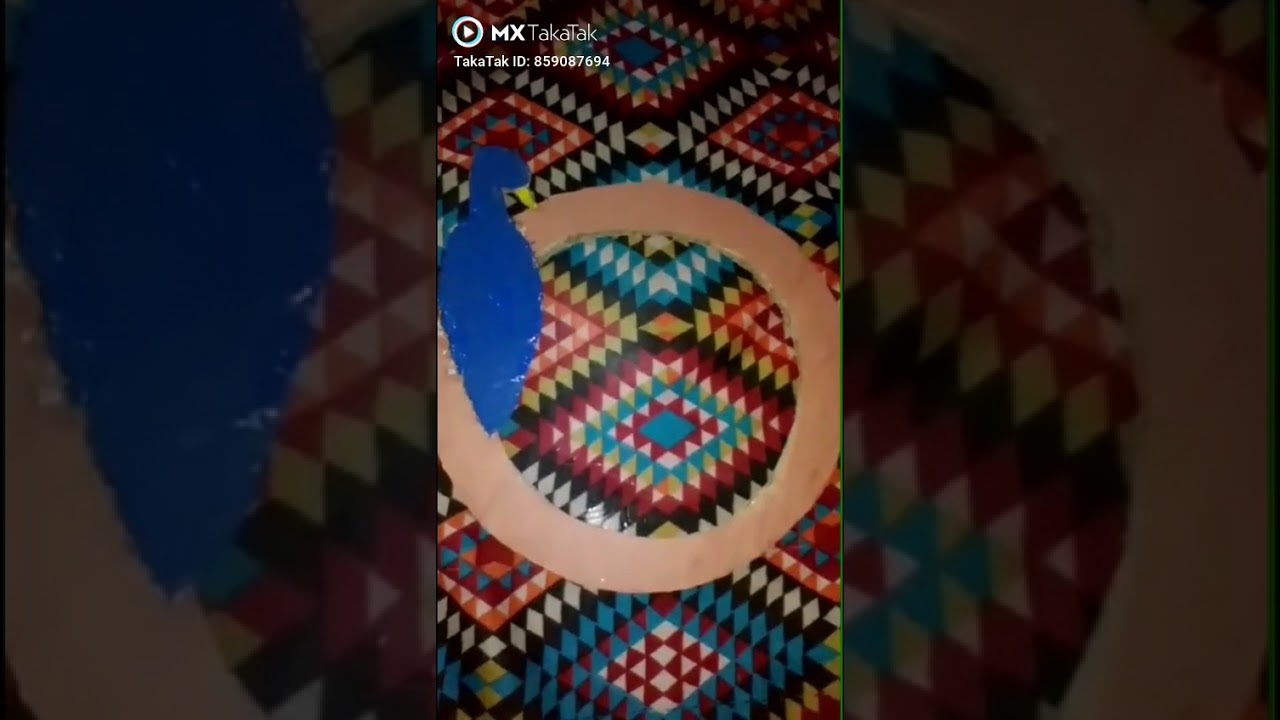 Cardboard peacock in easy method🌹🌼🌸 - YouTube