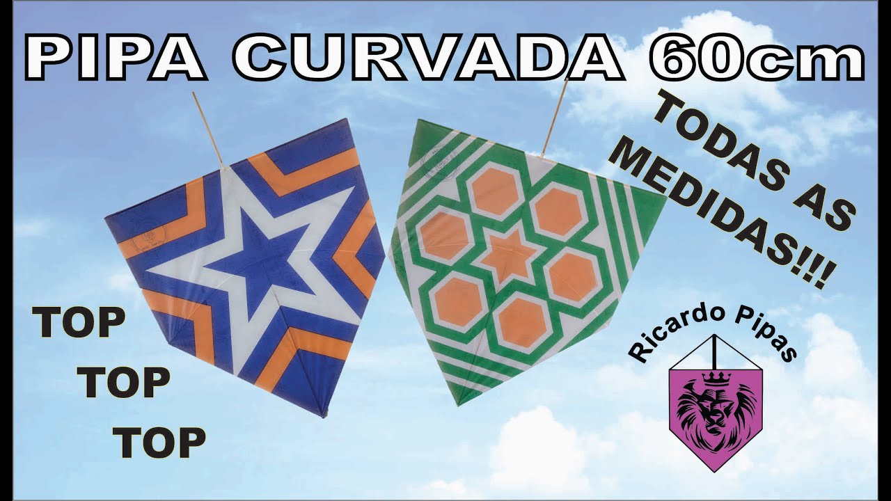 Aprenda todas as medidas da pipa curvada de 60 cm com dicas para os ...