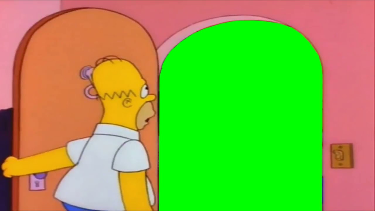 Homer Open's Door Green Screen - YouTube