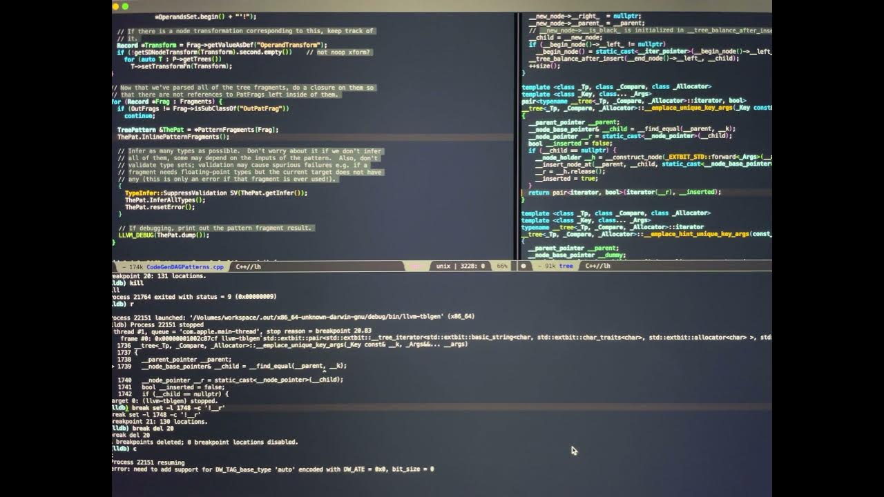 lldb debugging in Emacs - YouTube