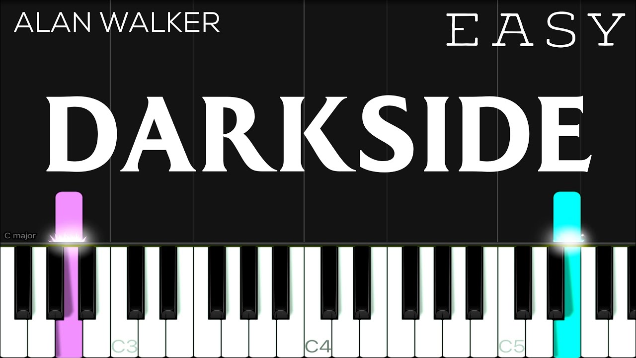 Alan Walker - Darkside ft. Au/Ra & Tomine Harket | EASY Piano Tutorial ...