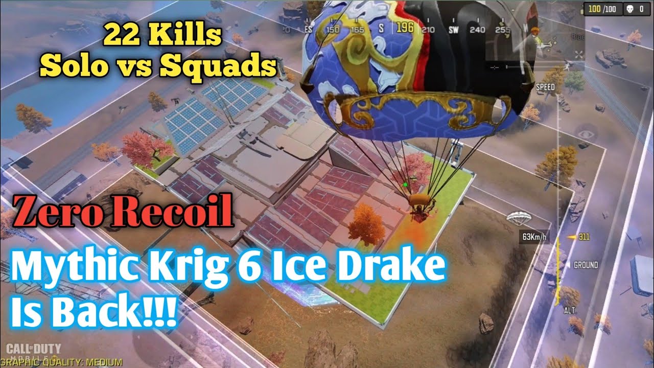 Solo vs Squads With The Returning Krig 6 - Ice Drake Zero Recoil ...
