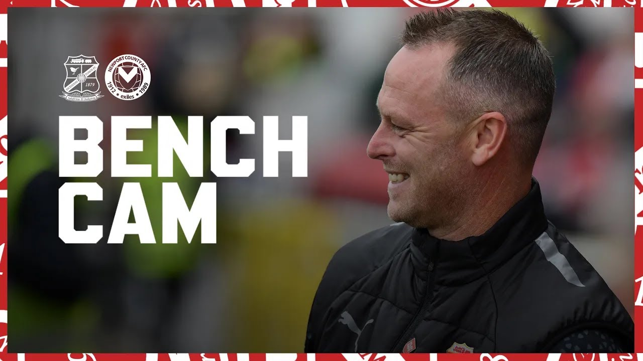 Town on target against Newport 🎯 | Bench Cam | Swindon Town vs Newport County - YouTube