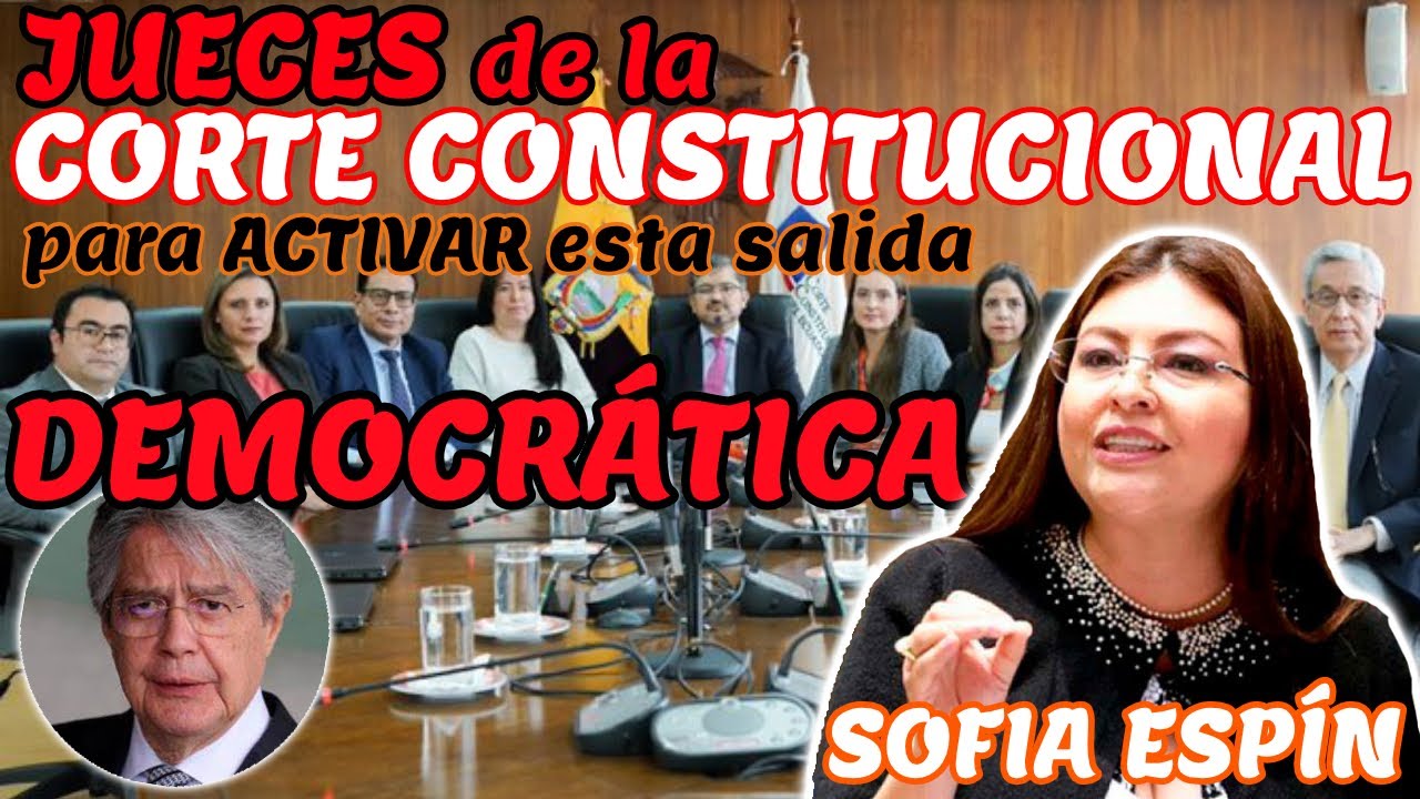 Sofia Espin: Jueces de la Corte deben dar paso a esta salida ...