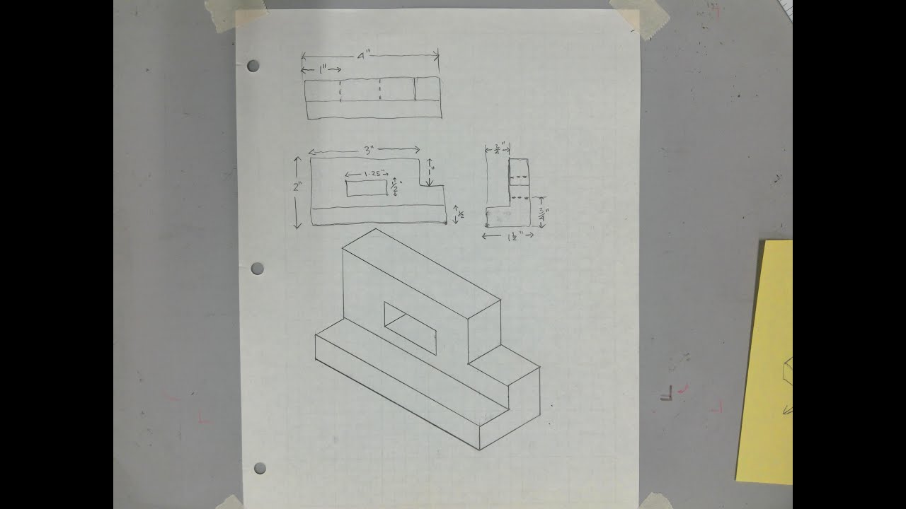A Challenging Isometric Drawing - YouTube