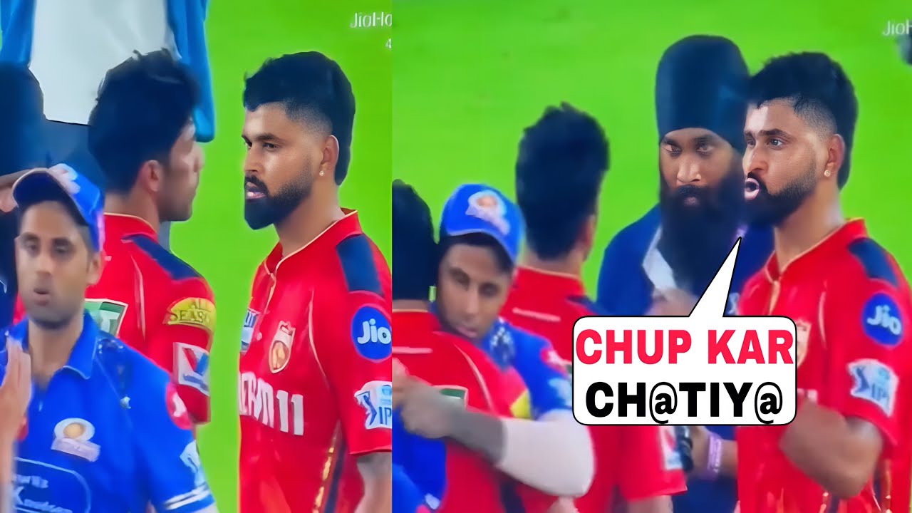 Huge Drama between shreyas iyer and Shashank singh after mi vs pbks ...