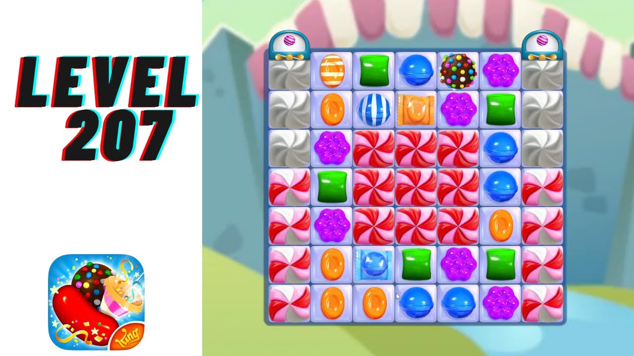 Candy Crush Saga - Level 207 - YouTube