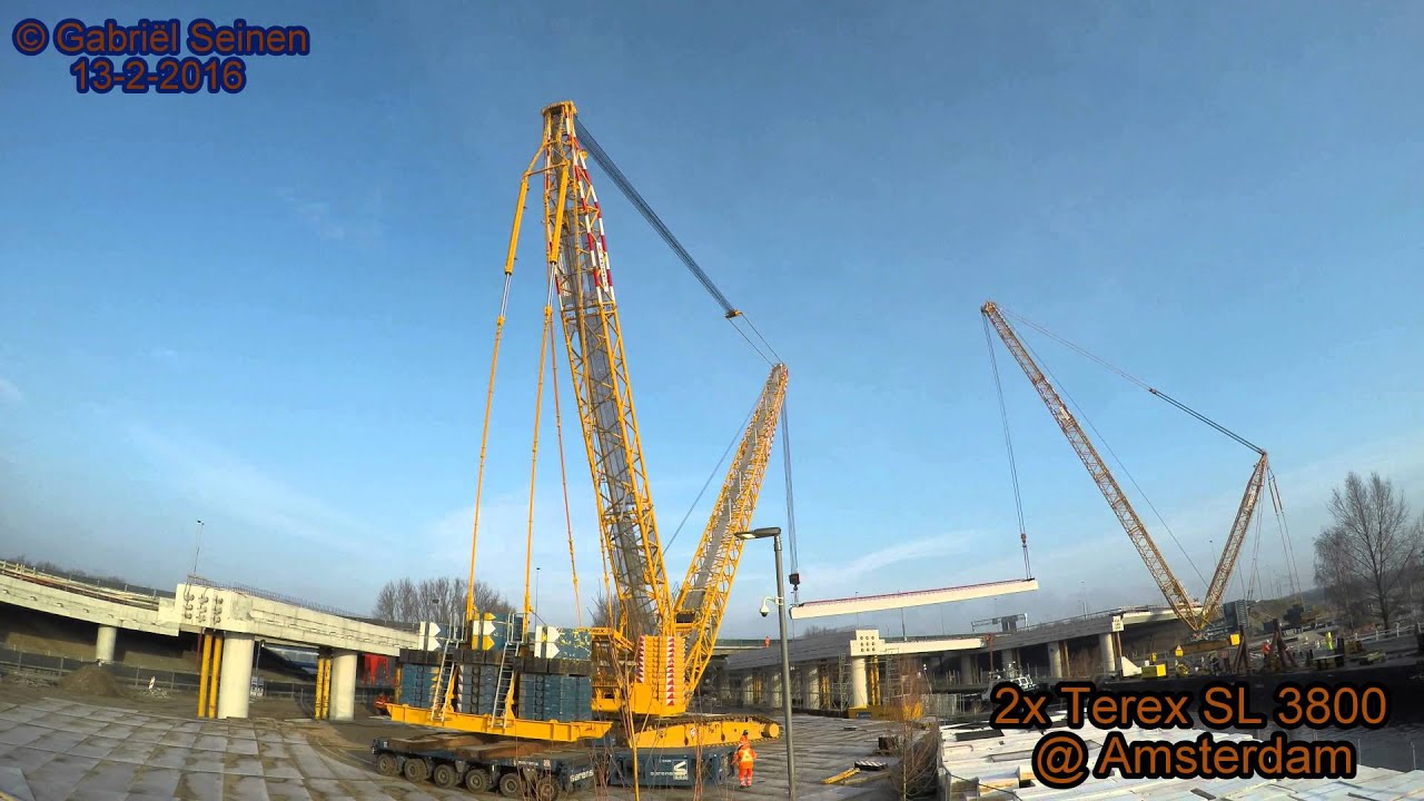 2x DEMAG CC 3800-1 SarBra & Sarens - YouTube