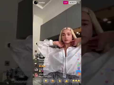 Dua Lipa crying on Instagram LIVE May 29, 2020 - YouTube