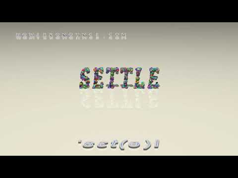 settle - pronunciation + Examples in sentences and phrases - YouTube
