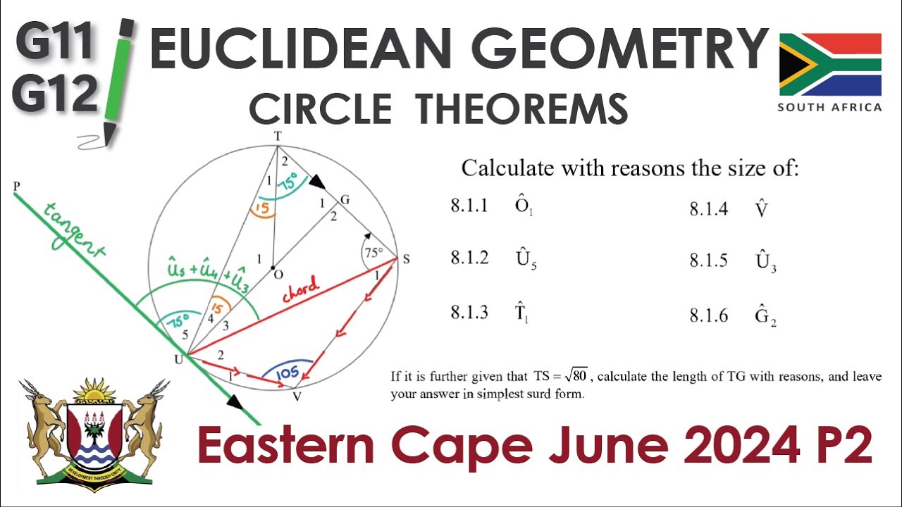 Grade 11 & 12 Euclidean Geometry | Past Paper | Eastern Cape June 2024 ...