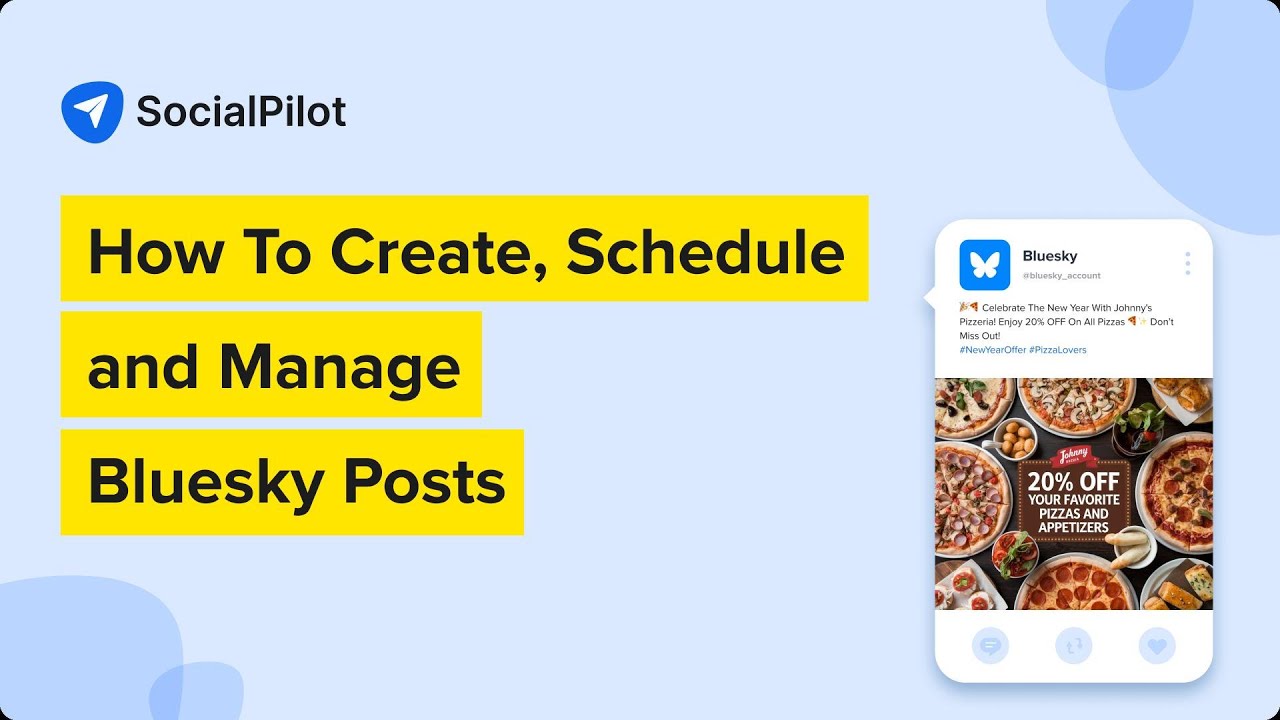 How To Create, Schedule and Manage Bluesky Posts With SocialPilot - YouTube