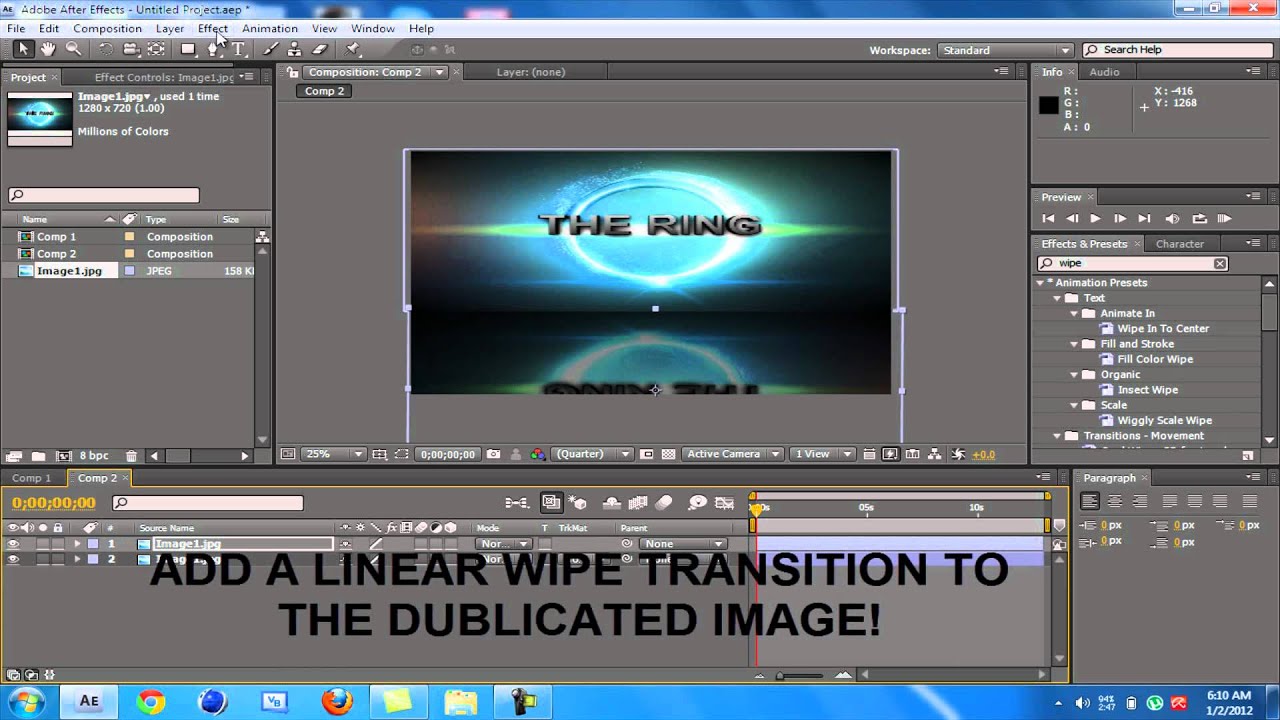 Make Text/Image Reflection in Adobe After Effects - YouTube
