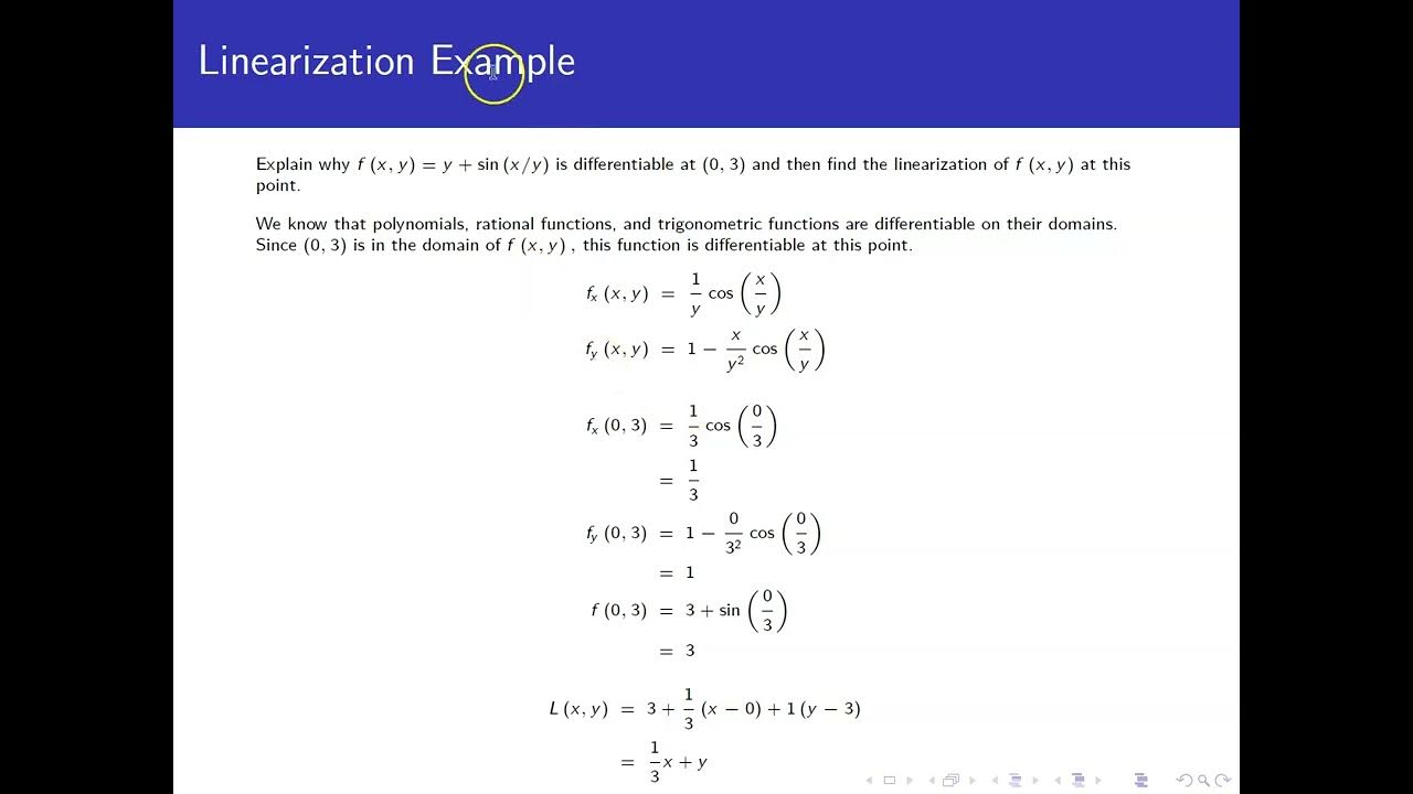 Linearization Example - YouTube