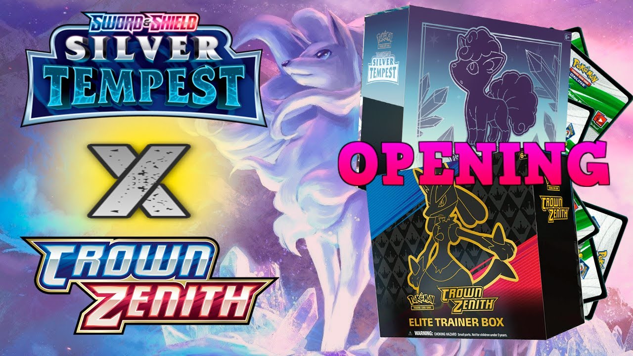 OPENING CROWN ZENITH + SILVER TEMPEST + CODIGOS CANJEABLES TCG ☆ - YouTube