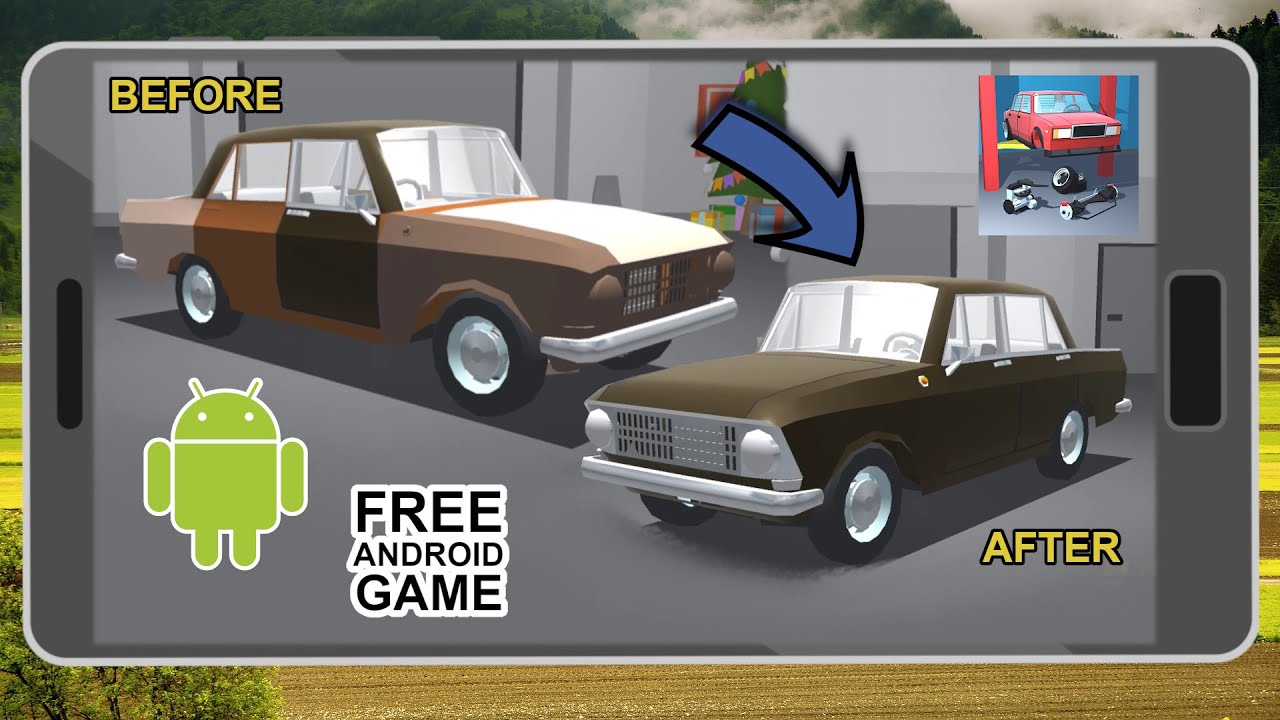 Rebuilding an old car in a mobile game - Retro Garage (Android Free ...
