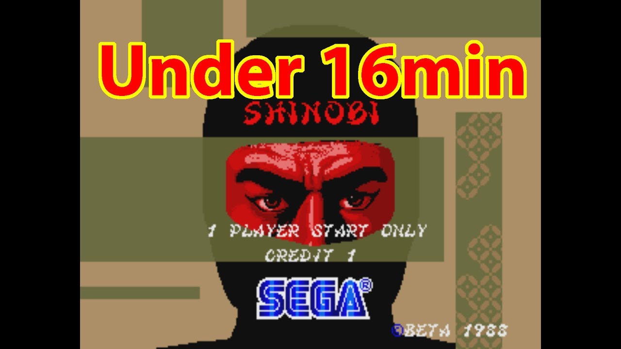 Shinobi - Original 1987 Arcade game - Under 16mins Longplay - YouTube