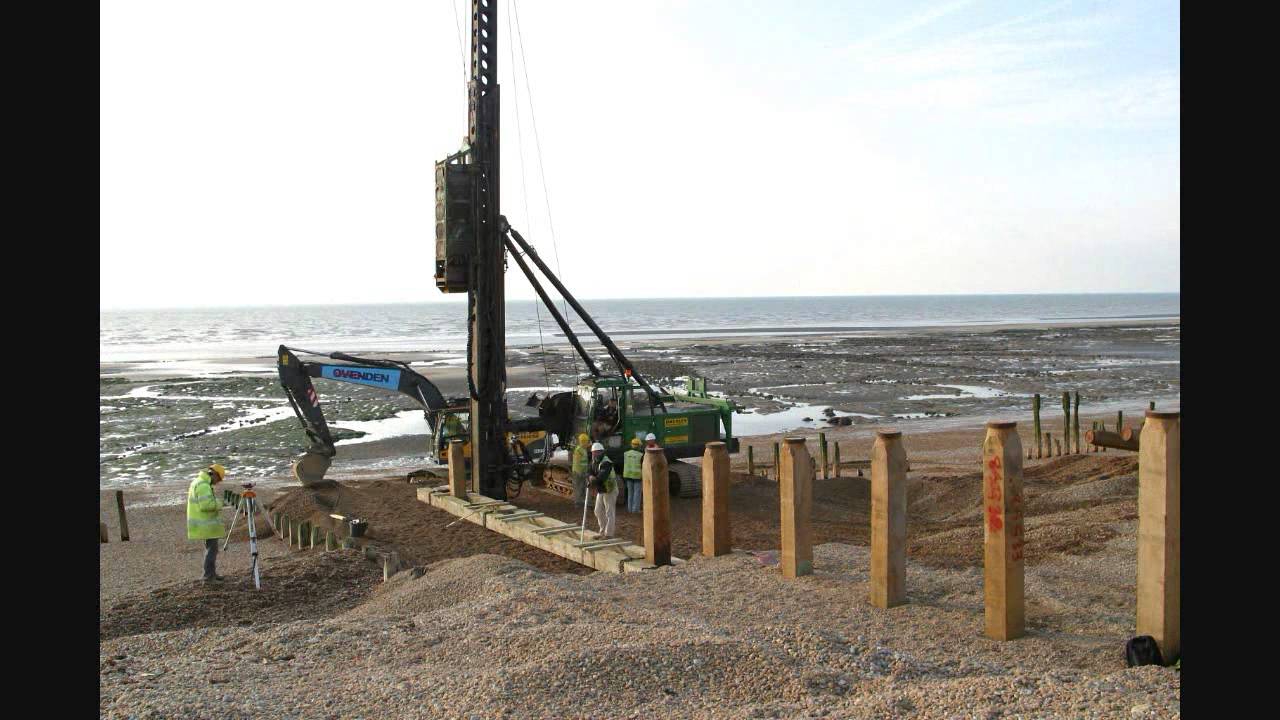 Timber Groyne Construction - YouTube