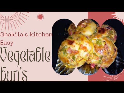 Easy vegetable bun's recipe || homemade vegetable bun's recipe by ...
