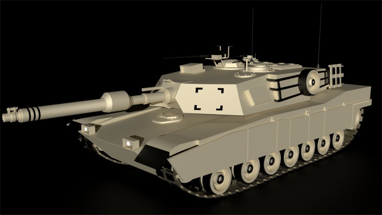 blender tank (m1a1-abrams) - YouTube