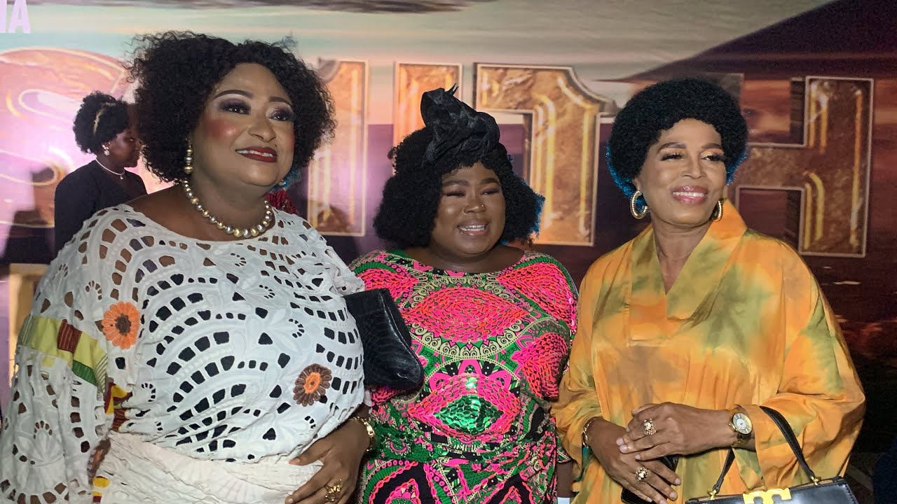 RONKE OSHODI OKE, LOLA IDIJE & KEMITY AT ALAGBEDE MOVIE PREMIERE ...