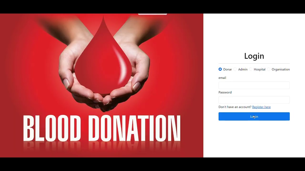 Blood Bank Management System | MERN Stack Project - YouTube