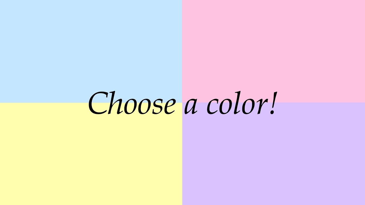 Choose A Color And Create Your Own Princess Story Youtube