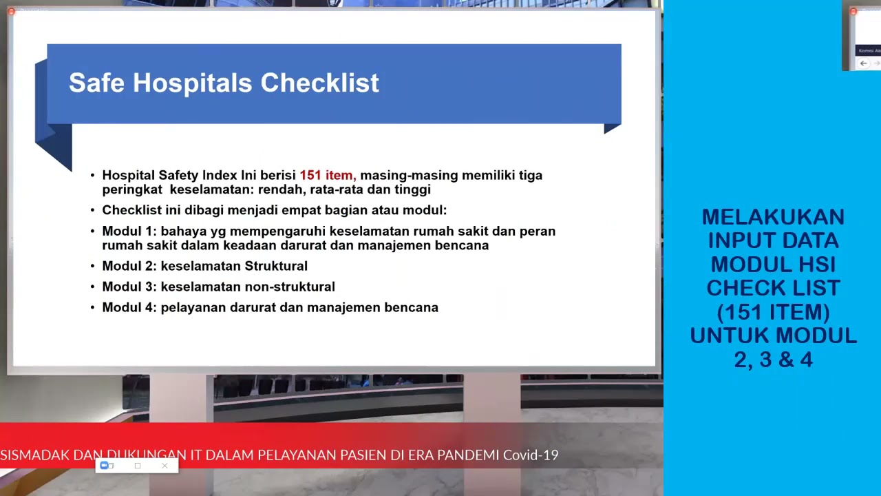 TUTORIAL CARA MENERAPKAN APLIKASI HOSPITAL SAFETY INDEX DI SISMADAK ...
