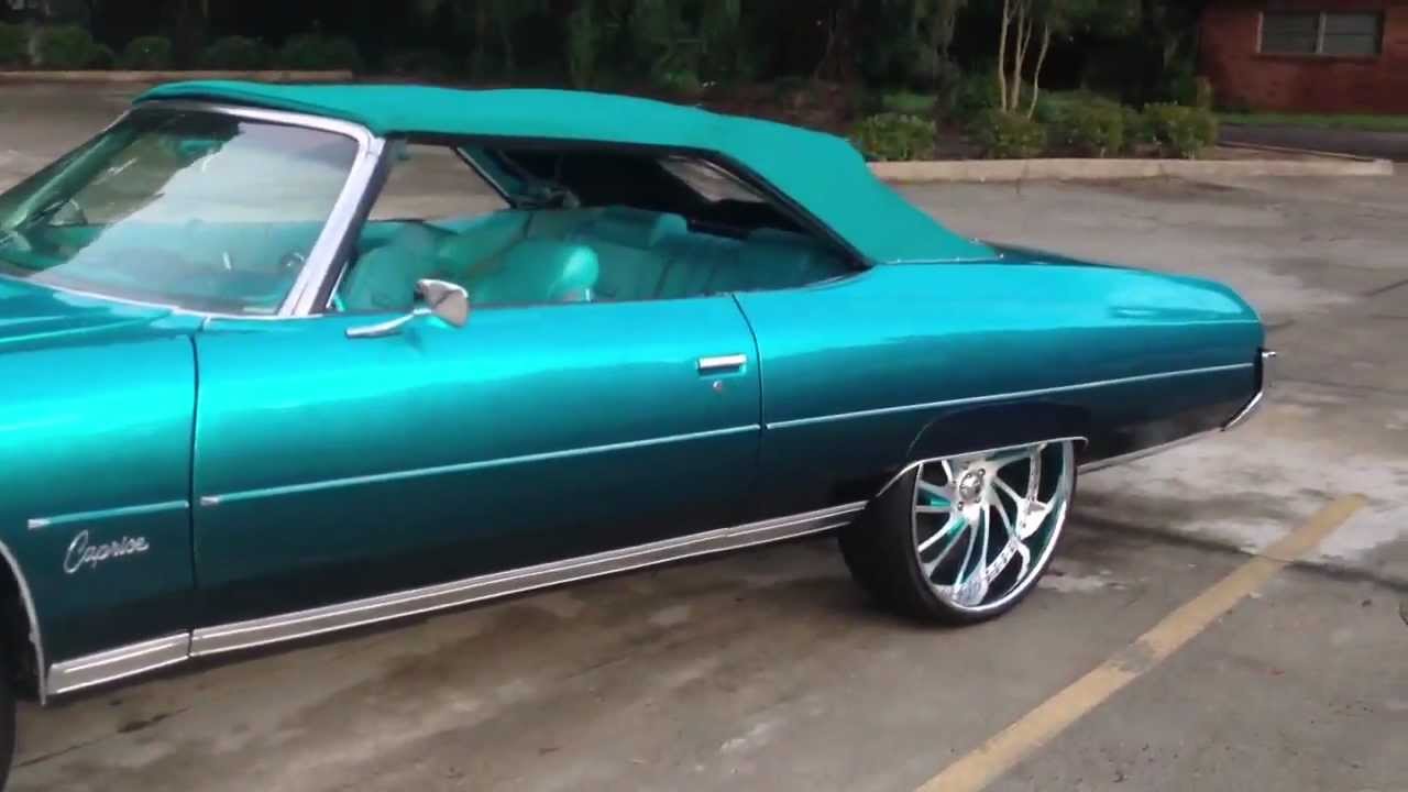 Candy teal donk on 26 inch rims - YouTube