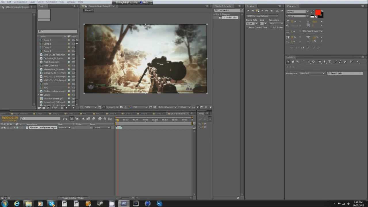 After Effects Tutorial: CC Vector Blur - YouTube