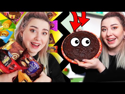 MARKETTEKİ TÜM KEKLERİ KARIŞTIRDIK! 🧁Kendi Kekimizi Yaptık! 🧁