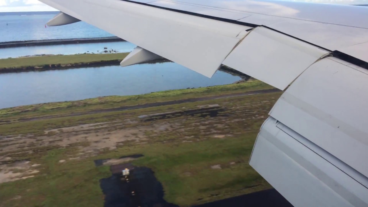 Tahiti, French Polynesia - Landing at Fa'a'ā International Airport HD ...