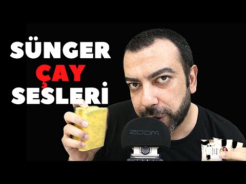 ASMR SÜNGER VE ÇAY SESLERİ