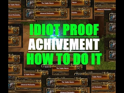 Advanced Husbandry and The Stable Master Achievement Guide | Horde Side ...