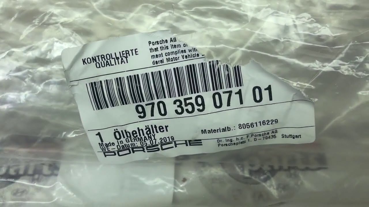 97035907101, 970 359 071 01 Бачок гидроусилителя (ГУР) Porsche Panamera ...