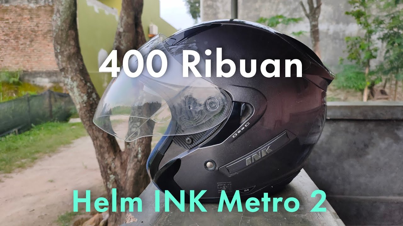 400 Ribuan, Helm INK Metro 2 Gunmetal Sudah Double Visor - YouTube