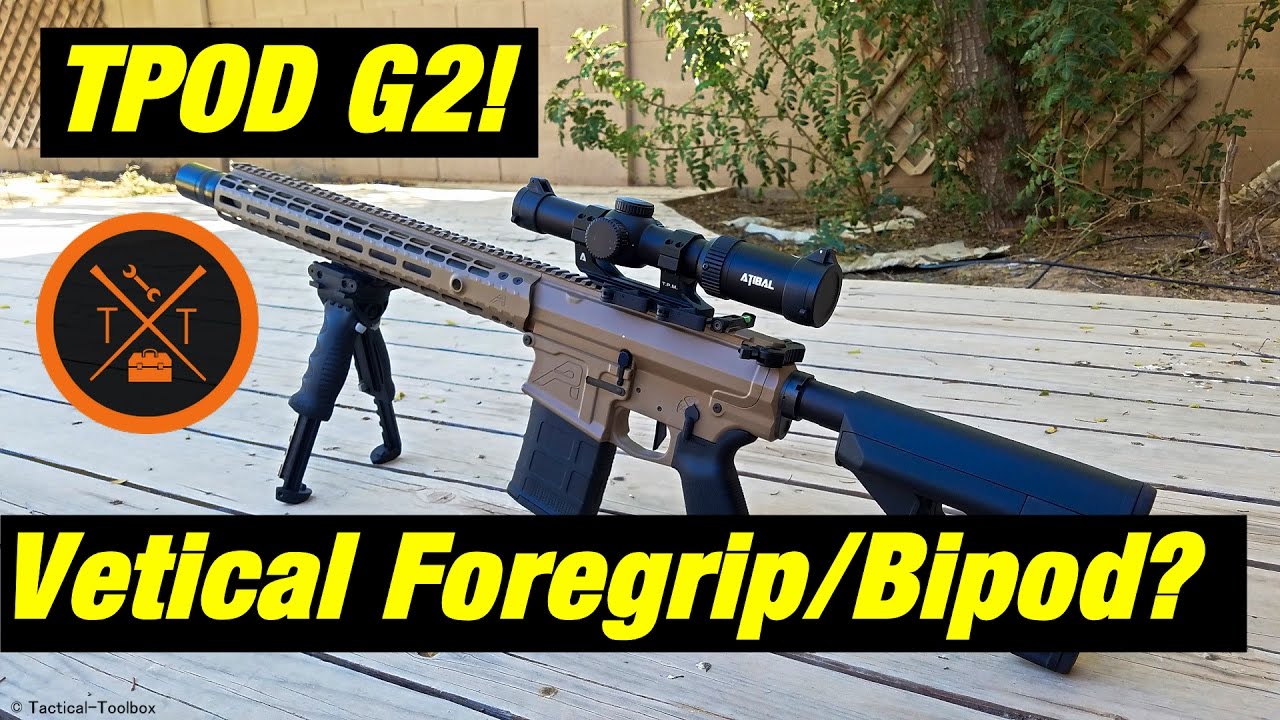 Fab Defense TPOD G2 REVIEW: Vertical Foregrip Bipod?! - YouTube